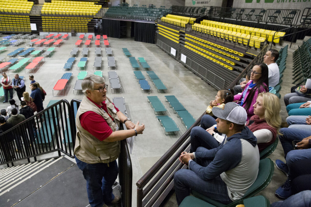 Red Cross stages disaster shelter at UCCU Center | News, Sports, Jobs ...